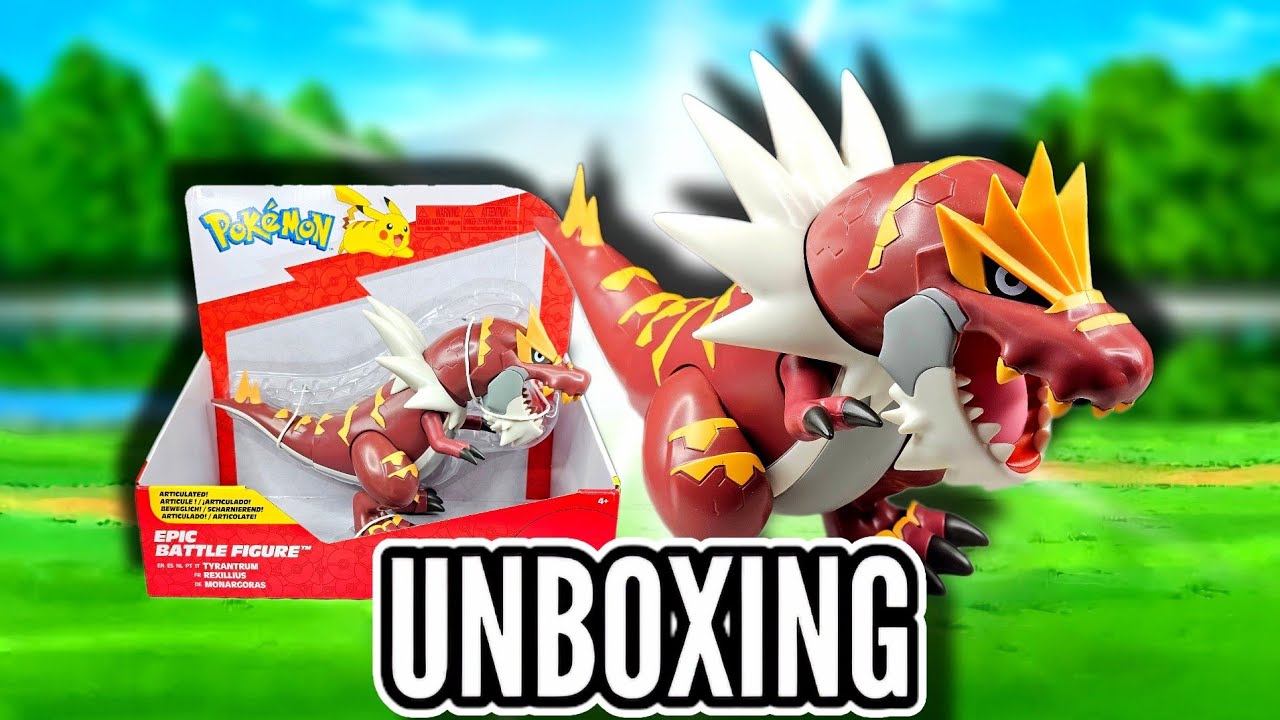 UNBOXING a Esta Figura De TYRANTRUM De POKEMON!!! (Marca Jaswares) 📦📦 ...