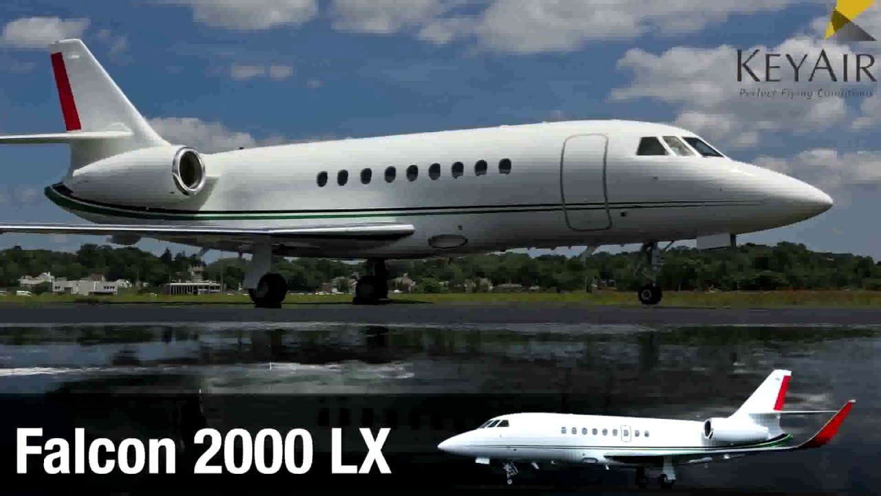 Key Air Falcon 2000LX Private Jet Charter - YouTube