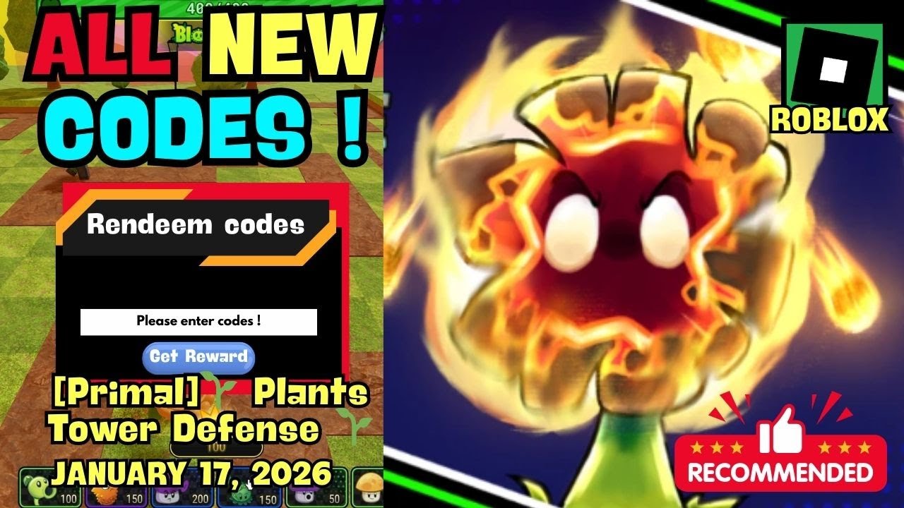 *NEW CODES* ALL NEW WORKING CODES IN Plants Tower Defense 2026, ROBLOX ...