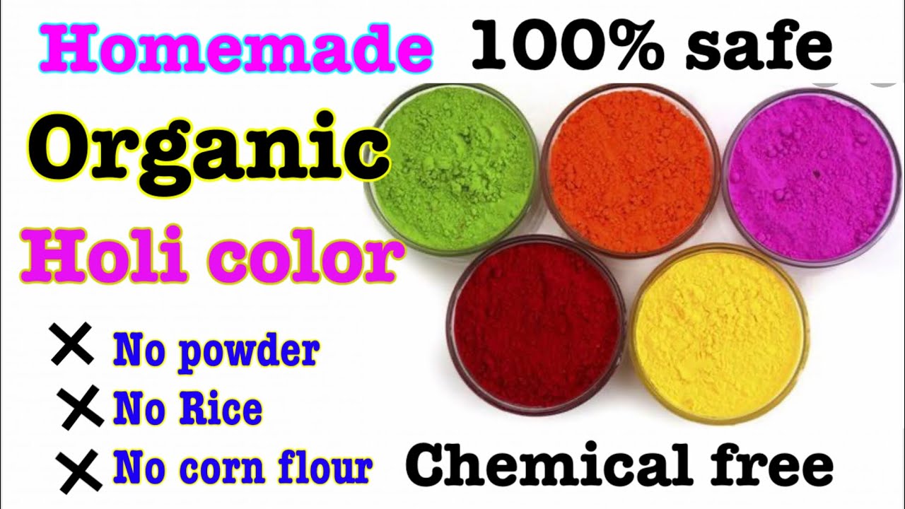 HomemadeHoli color// Eco friendly Holi colors// safe & natural Holi ...