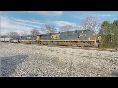 Mixed Freight Train at Moran - CSX 5218, 884 - YouTube