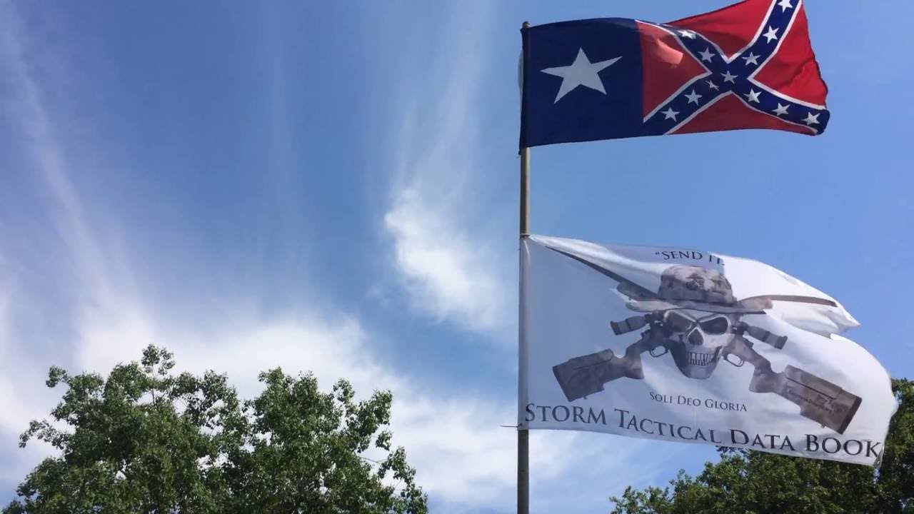 Texas Confederate Flag and Storm Tactical Banner - YouTube