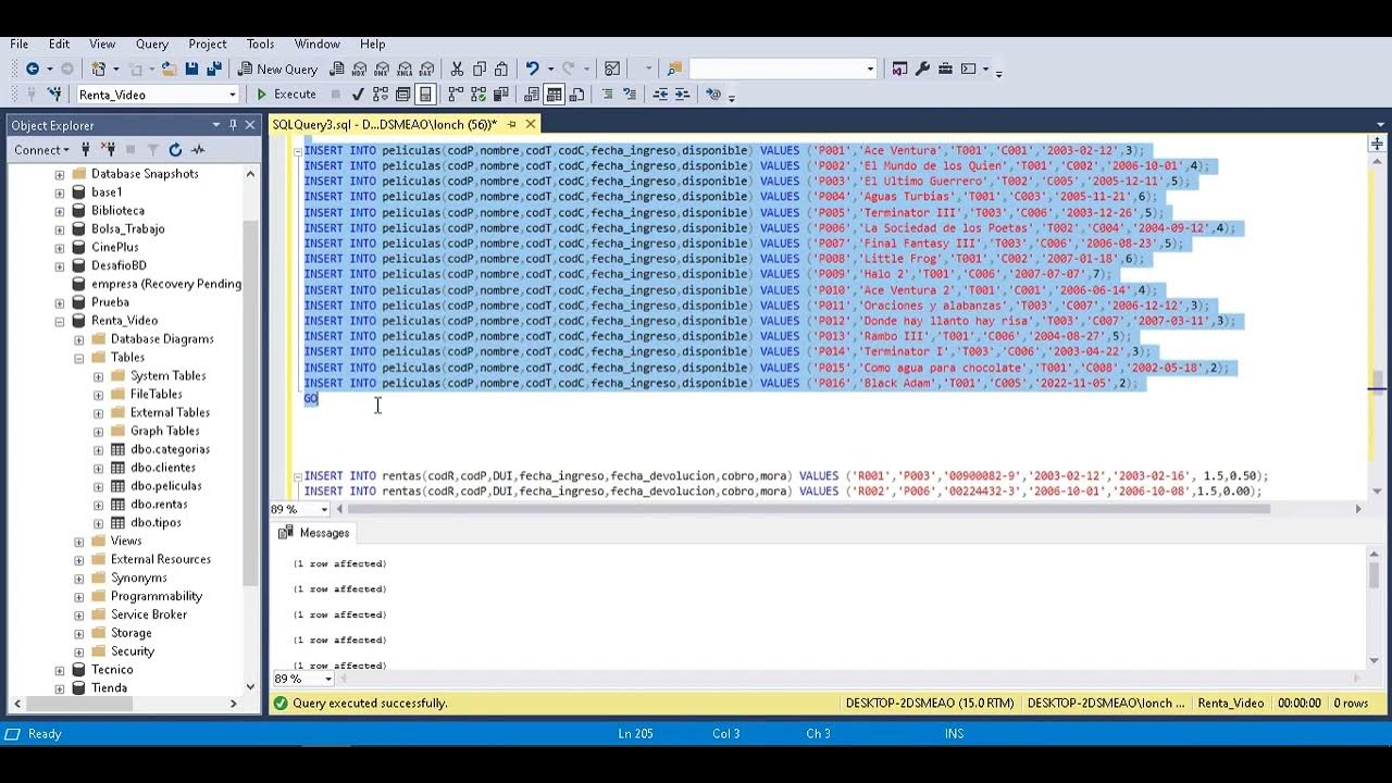 Desafio 2 BDD SENTENCIAS EN SQL - YouTube