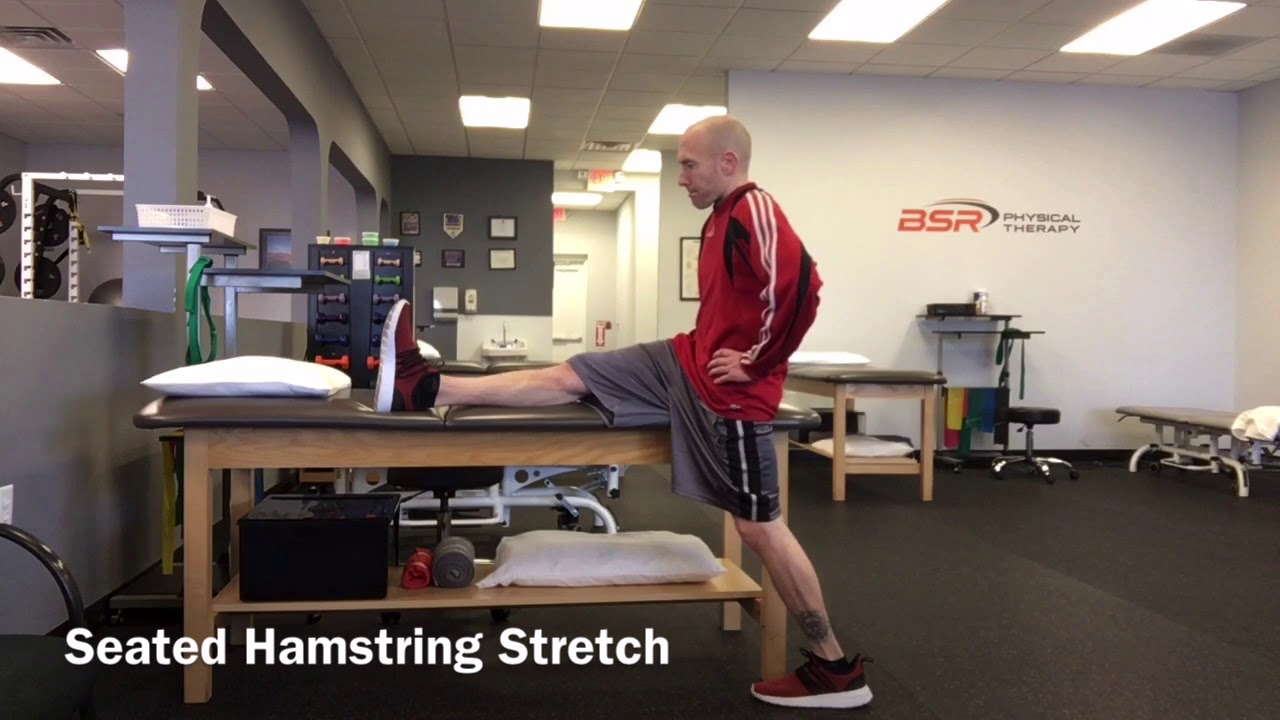 Seated Hamstring Stretch - YouTube