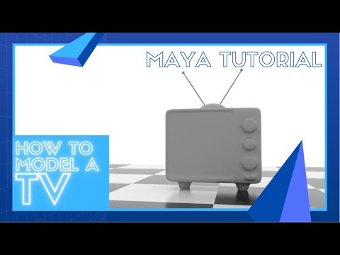 Modeling a Tv - Maya Tutorial - YouTube