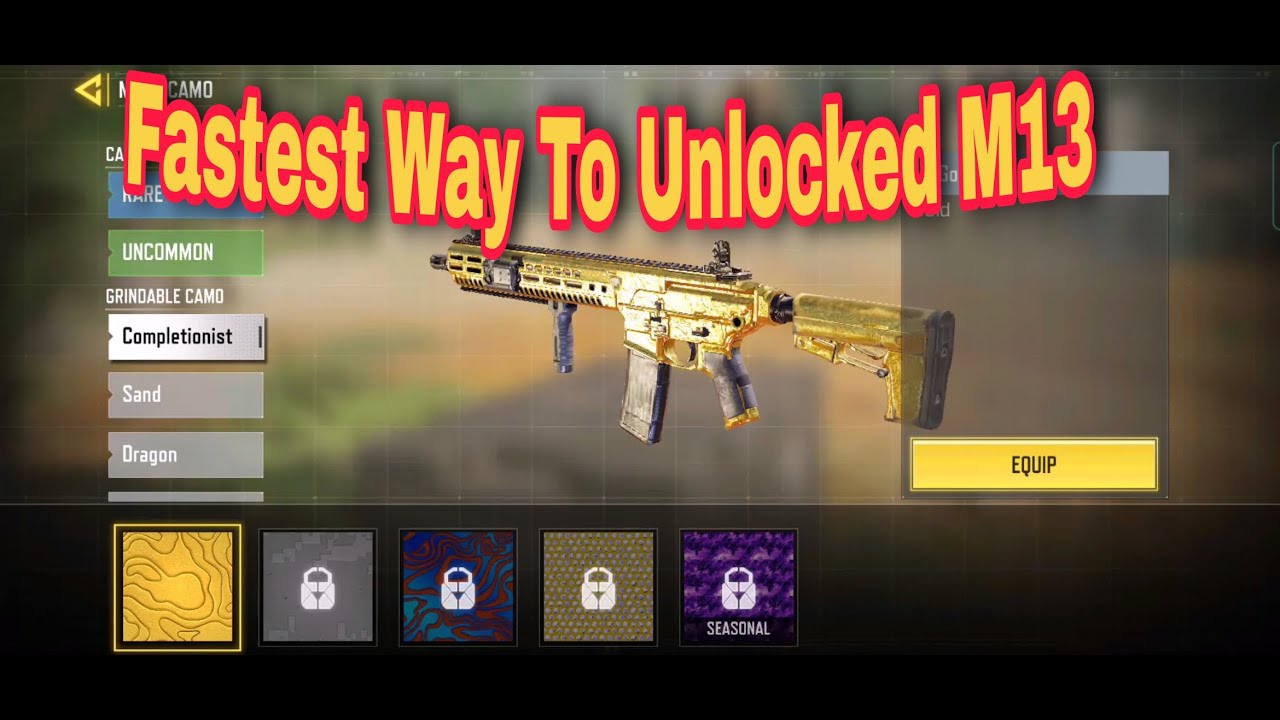 Fastest Way to unlock M13 Gold camo HAPPY NEW YEAR 2022 - YouTube