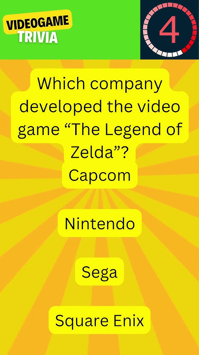 The Legend of Zelda Developer - Videogame Trivia - YouTube