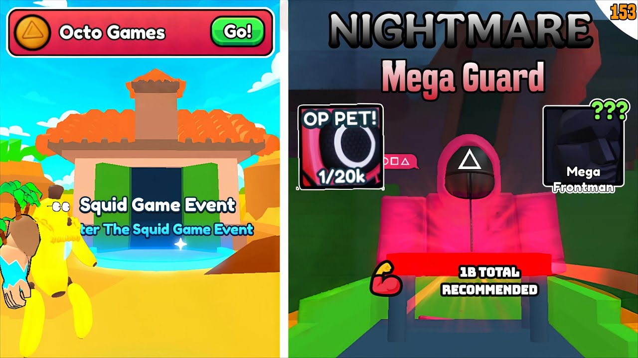I Unlock Squid Game Event | OP PET - NIGHTMARE & Arm Wrestle Simulator ...