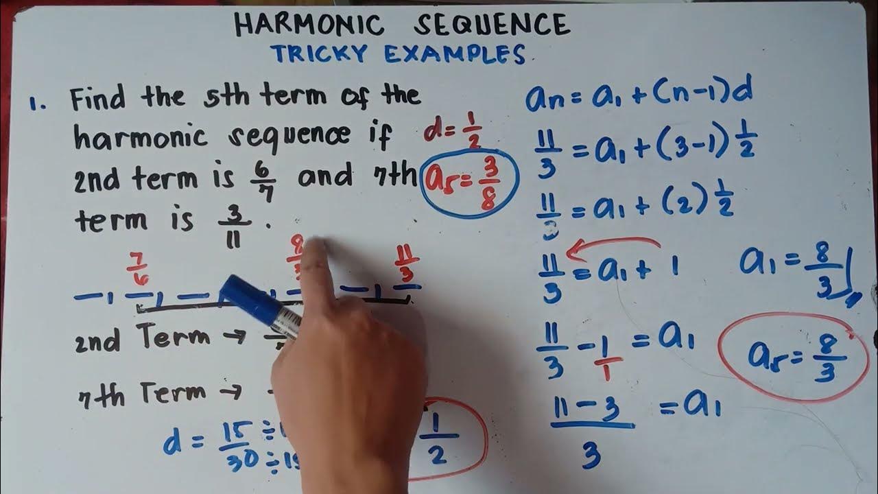 Harmonic Sequence | Tricky Example | Unknown First Term | Explain in ...