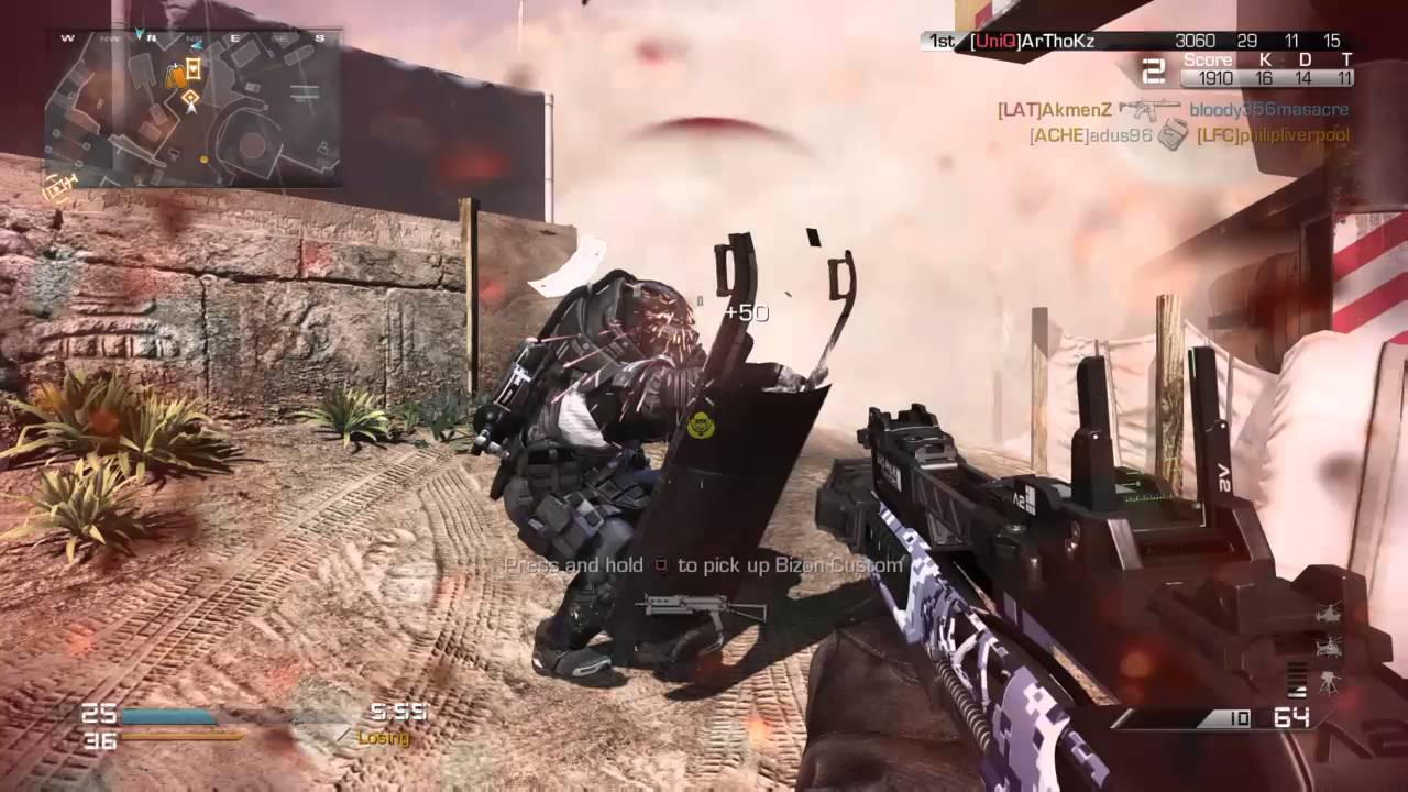 Knifed shield Juggernaut Cod Ghost - YouTube