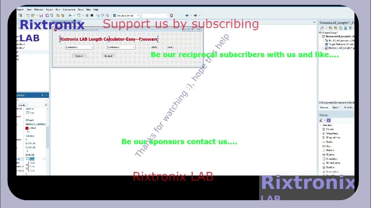 Donateware Length Calculator Delphi 2 - YouTube