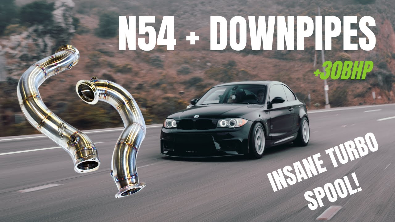 BMW N54 135i GETS AR CATLESS DOWNPIPES (LOUD TURBOS) - YouTube