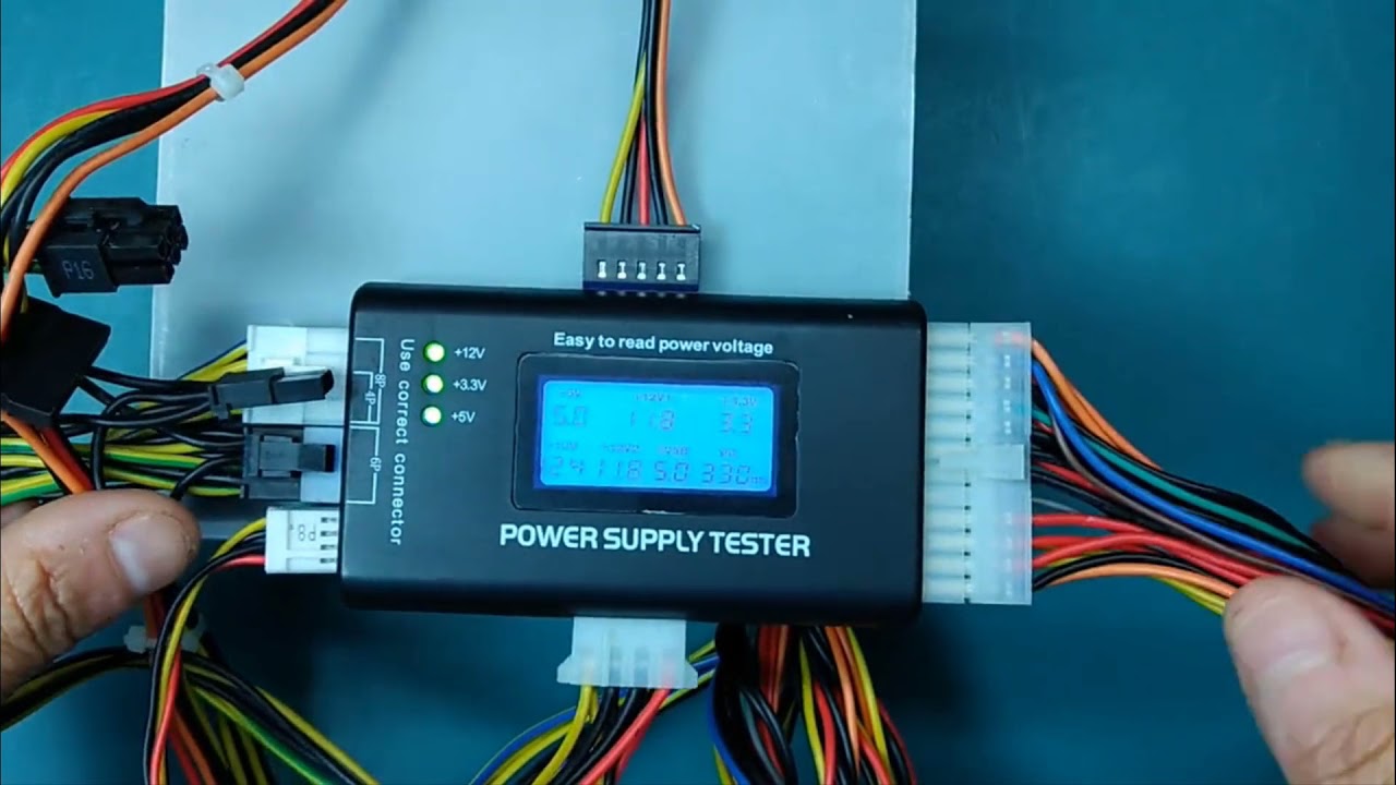 Simples Testador de Fonte ATX - Teste da Fonte do Computador - YouTube