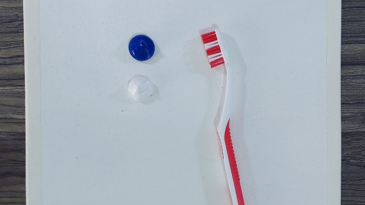 Toothbrush Acrylic Painting 💙💚 😱 Canves Painting Tutorial |||| #006 - YouTube