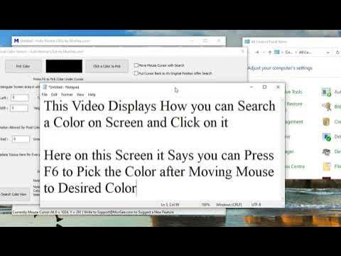 Find Color on Screen and Click on it - YouTube