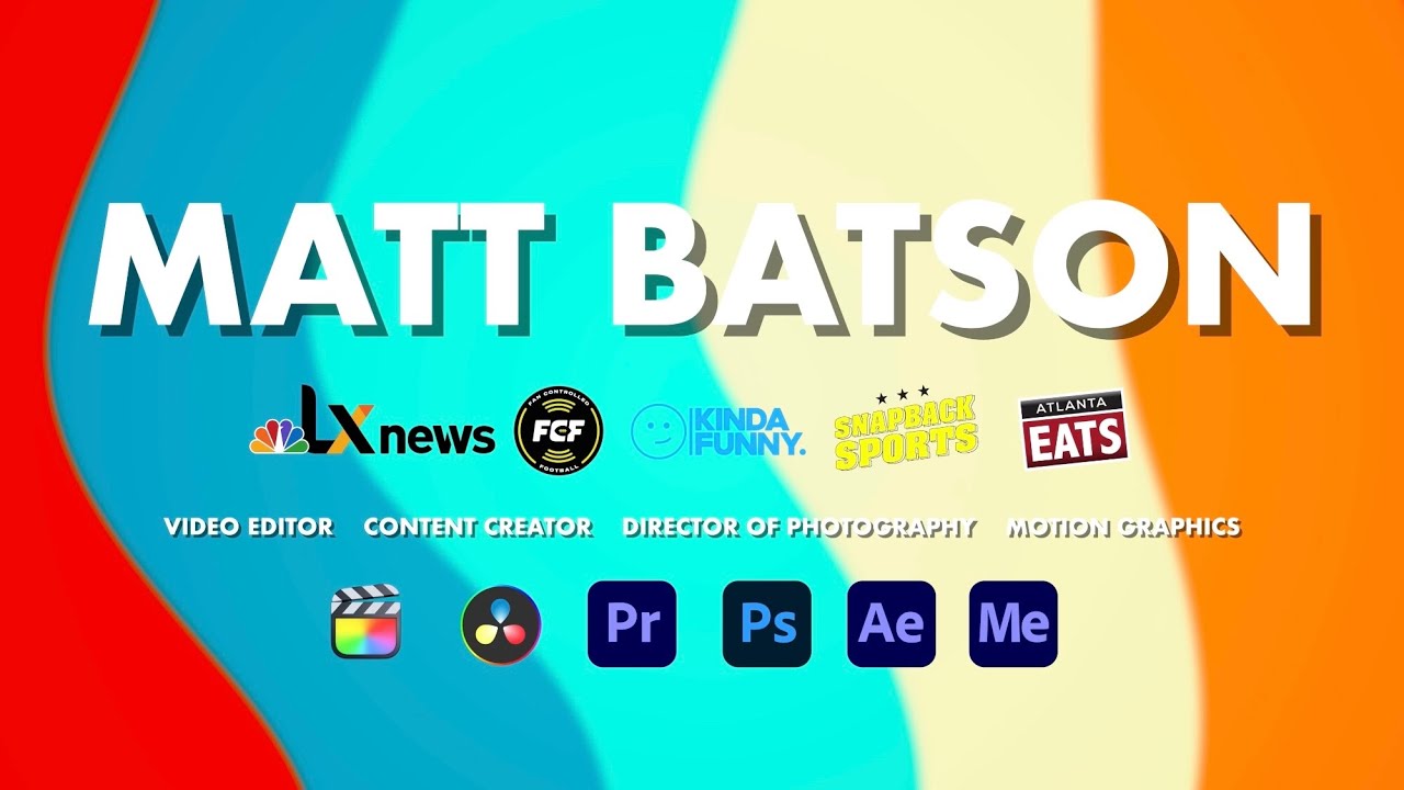 Matt Batson Demo Reel 2023 - YouTube