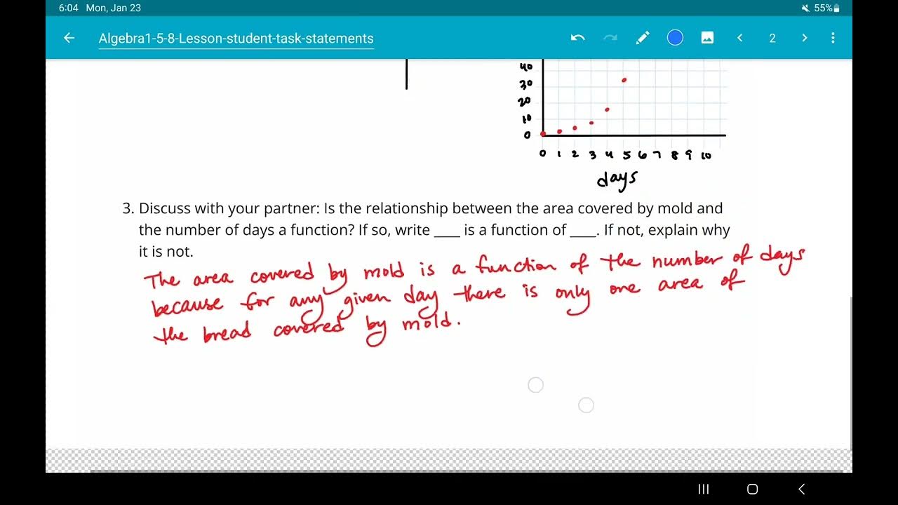 IM Algebra 1 Unit 5 Lesson 8 Activity 2 Question 3 - YouTube