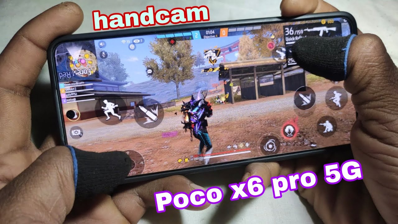 POCO X6 pro 5G || Mobile phone ||free fire max || handcam gameplay ...