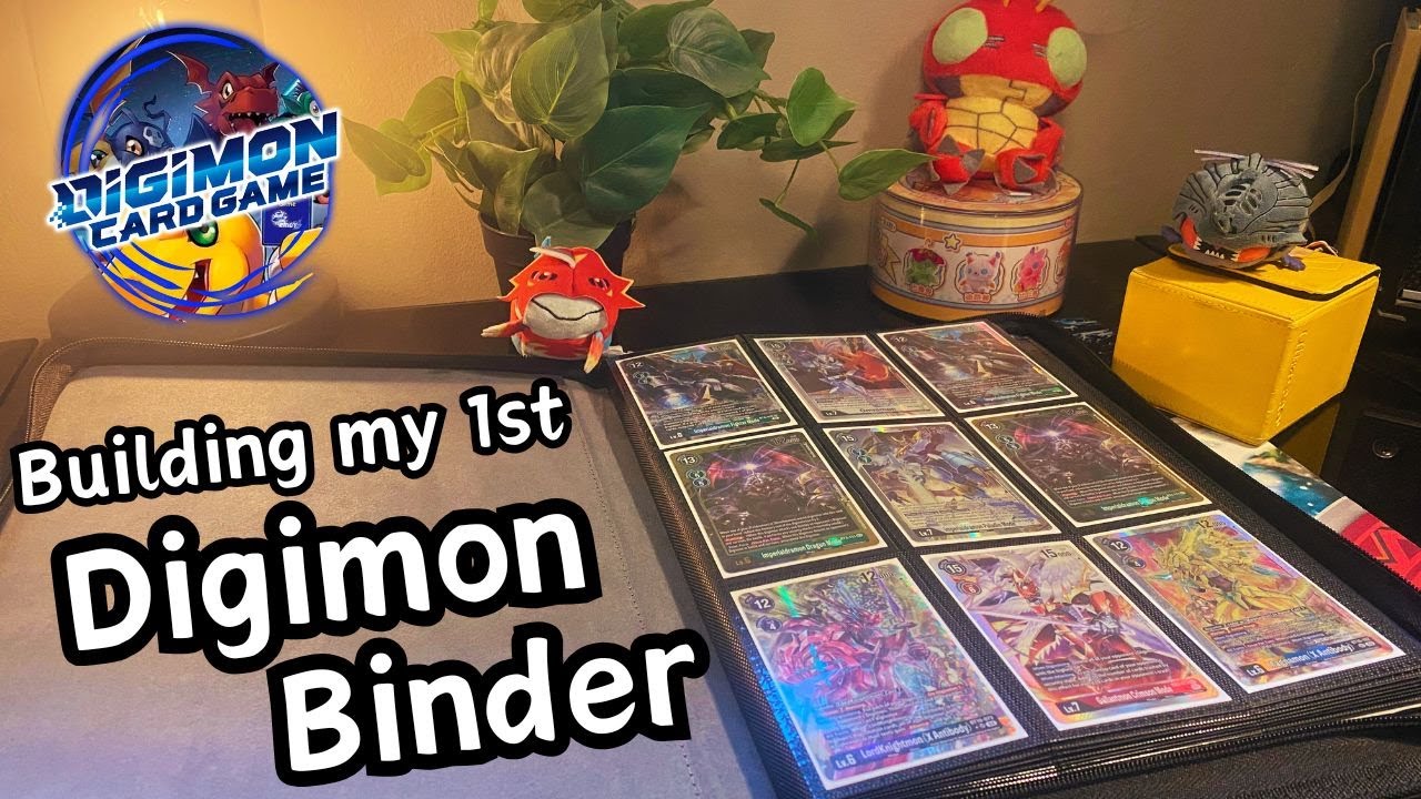 Building my 1st Digimon TCG Binder and showing off my collection! - YouTube