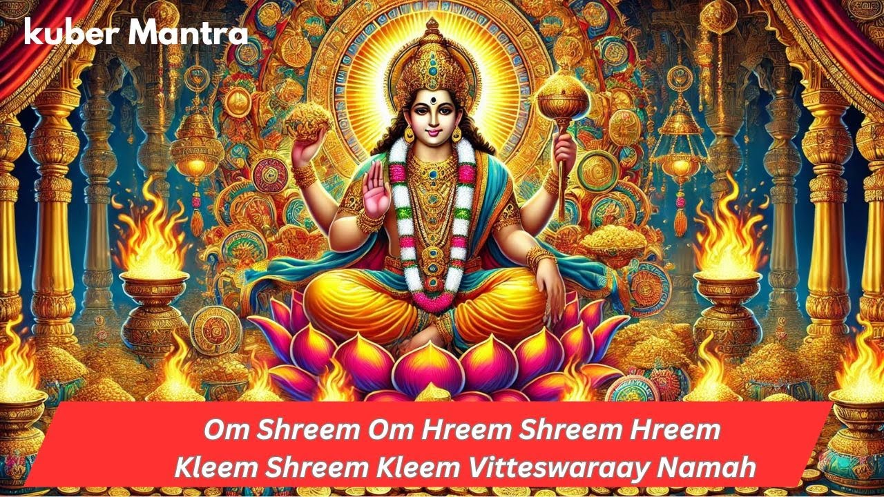 Om Shreem Hreem Kleem Shreem Kleem Vitteshvaraya Namaha : Kuber Mantra ...