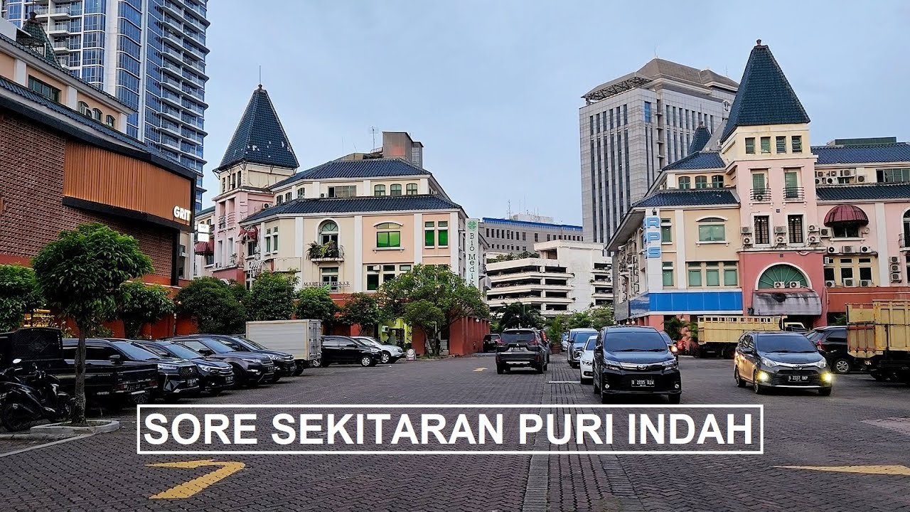 Evening walking around at Puri Indah West Jakarta - YouTube