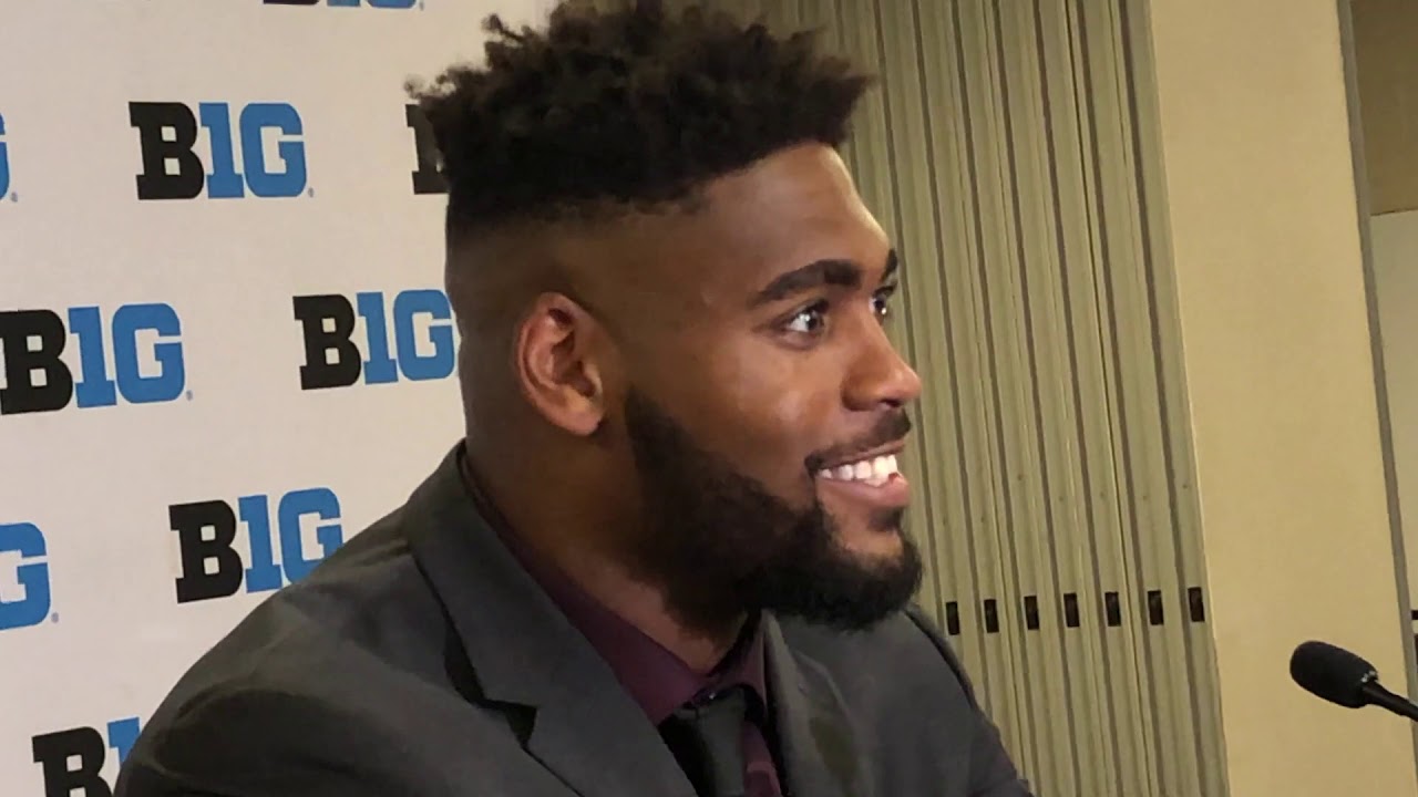 Jonathon Cooper meets the media at Big Ten Media Days - YouTube