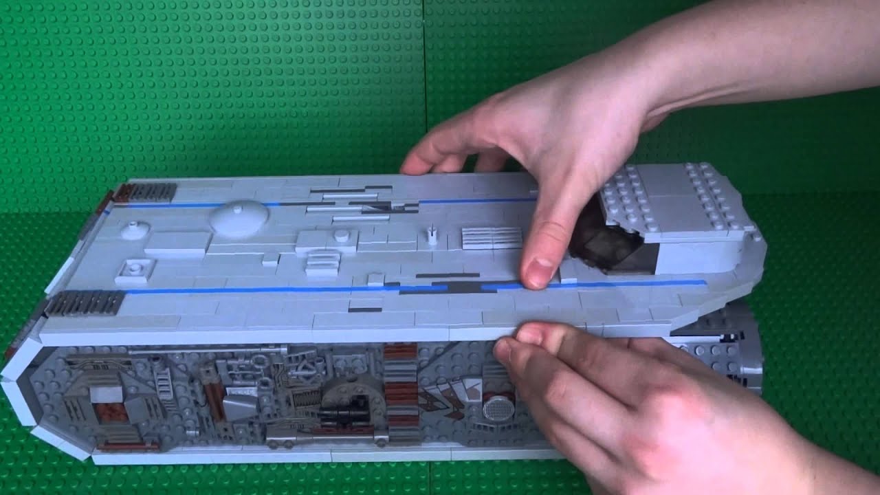 Lego Space Battle Ship MOC (My Own Creation) - YouTube