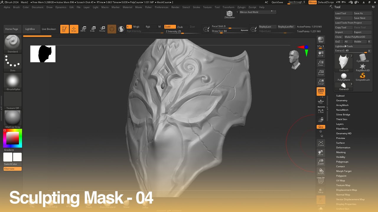 Sculpting Mask // 04 - YouTube