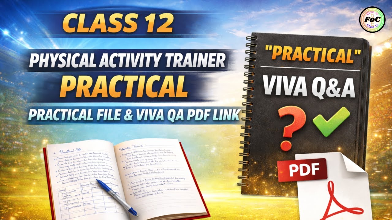 🔥CBSE Board Practical 2026 Class 12 Physical Activity Trainer | PDF ...