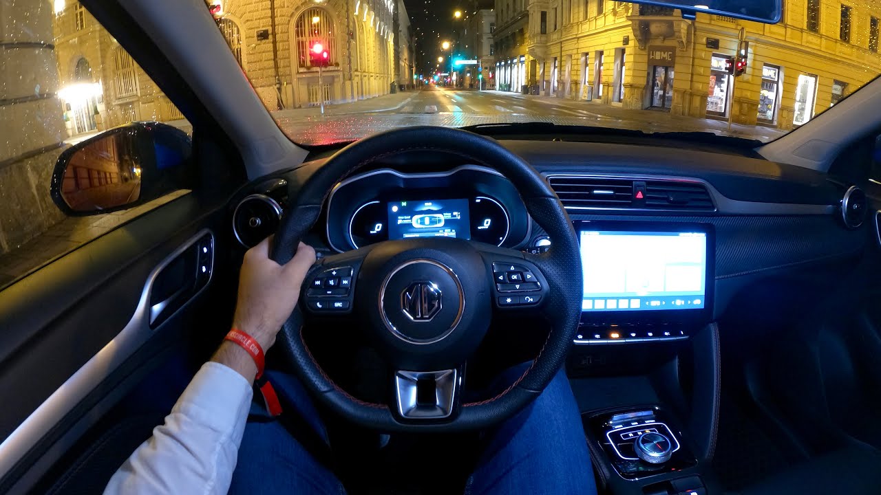 MG ZS EV 2022 - night POV test drive & full REVIEW (Luxury Long Range ...