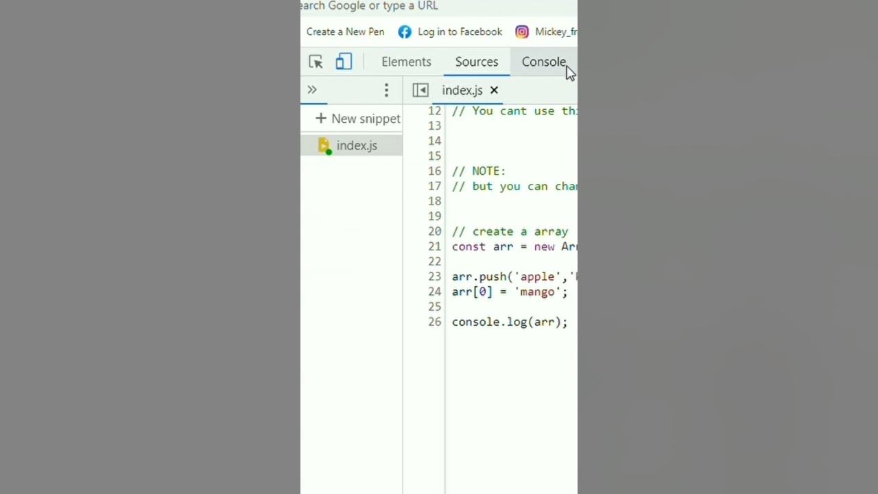 Const Keyword In Javascript Javascript Const Es6 Learn About