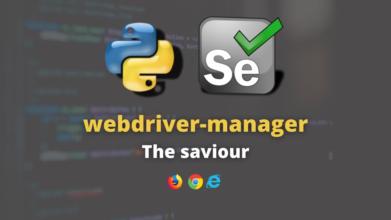 2 WebDriver manager Python Telugu YouTube 2-webdriver-manager-python-telugu-youtube