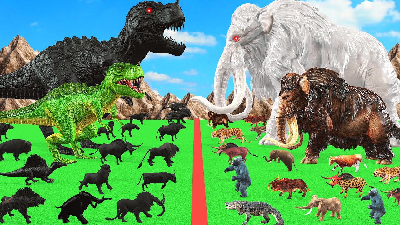 Prehistoric Mammals vs Shadow Animal Modern Animals vs Elephant vs ...
