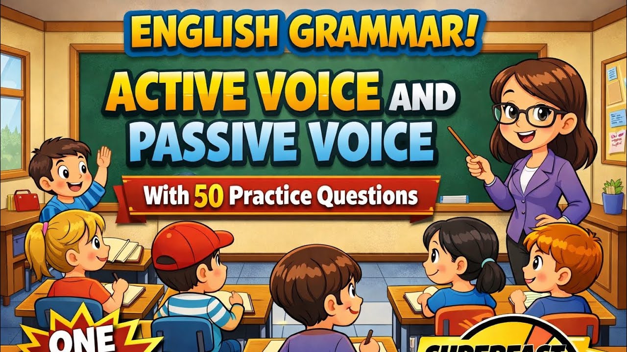 Active Voice and Passive Voice - English Grammar Quick Revision with ...