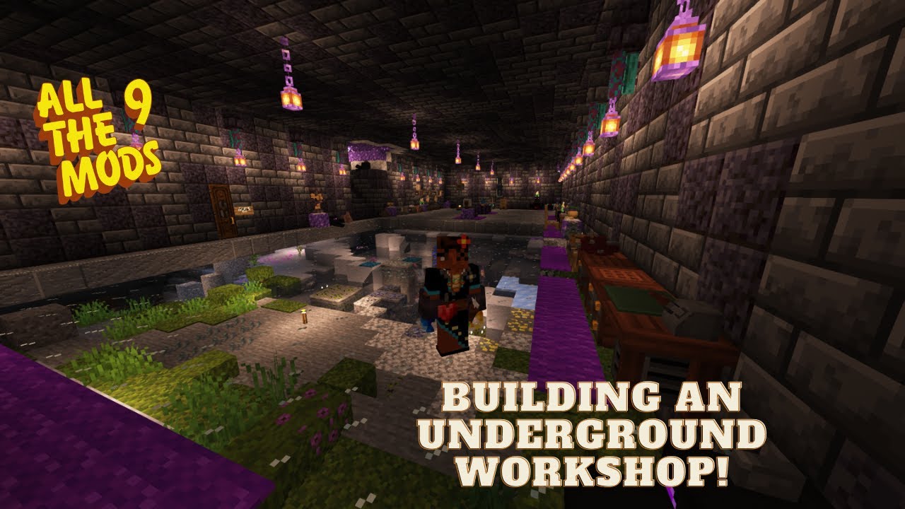 All The Mods 9 Minecraft ATM9 Builds - Building A Cozy, Amethyst Themed ...