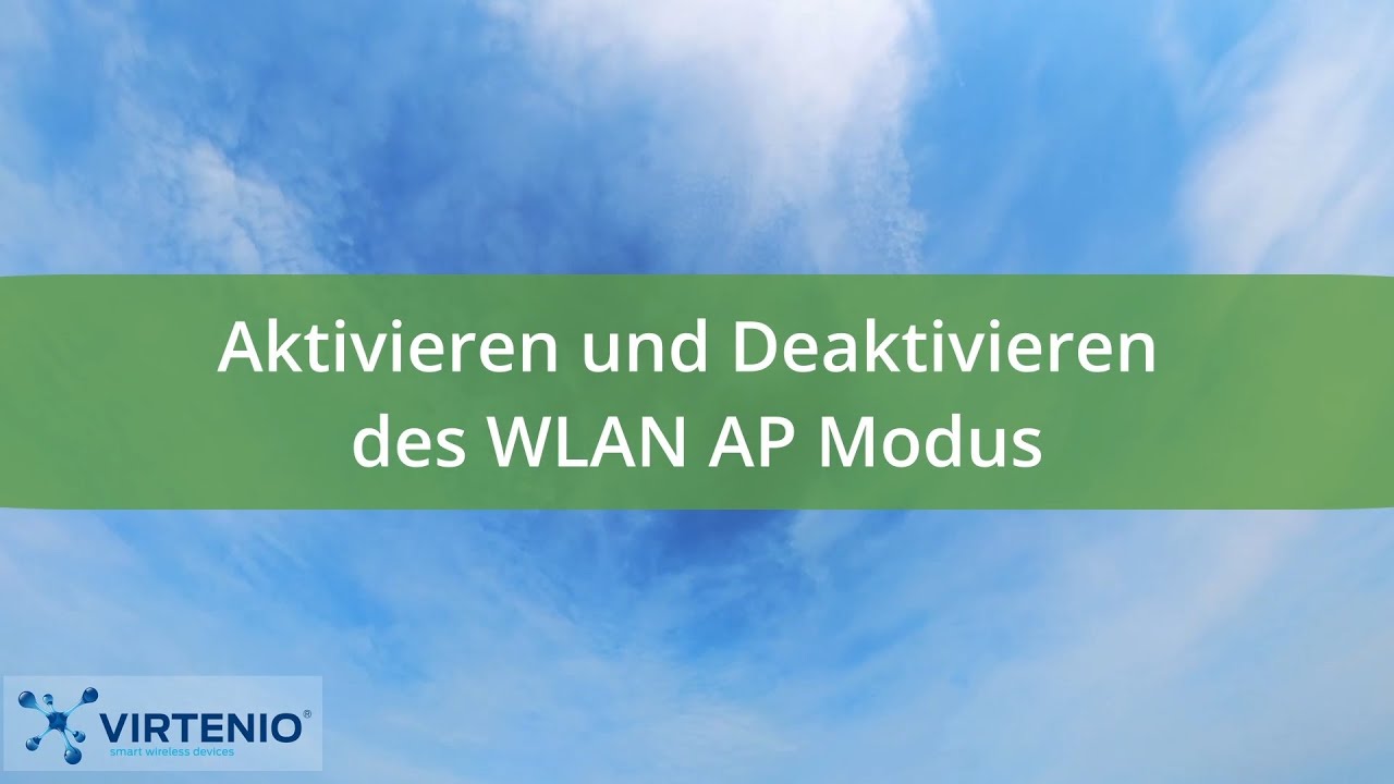 Aktivieren und Deaktivieren des WLAN AP Modus (für VIRTENIO PreonCube ...