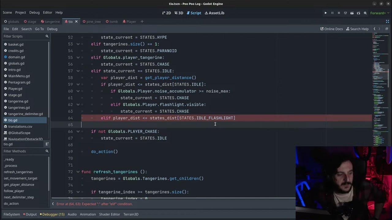 ¡Creando un juego de TERROR en directo! ¡Halloween con Godot! #gamedev #rafalagoon #horrorgaming ...