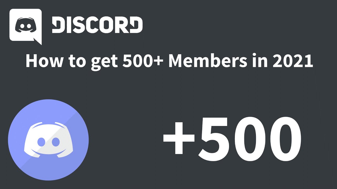 How to get +500 members on your discord server (2021) - YouTube