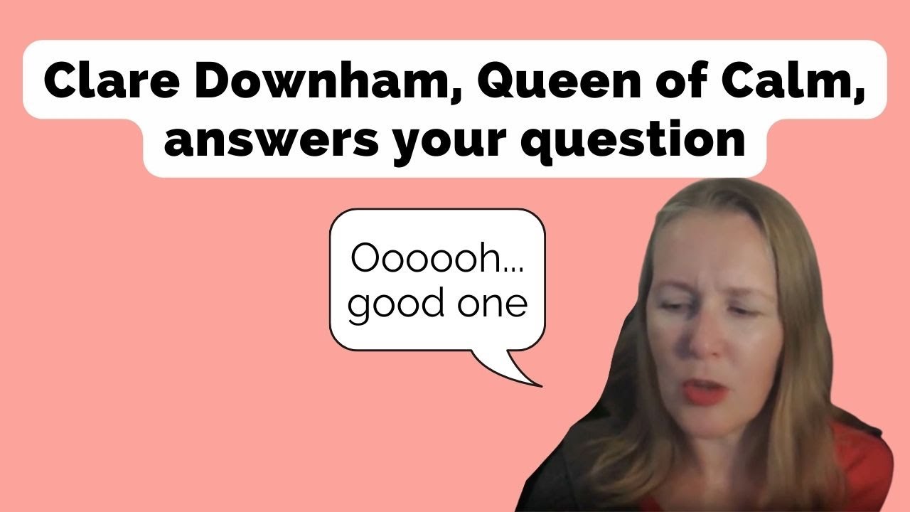 "I can't get on with anything when I feel bad. What can I do?" with ...