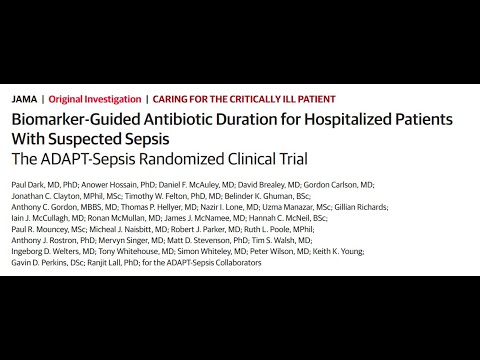 Biomarker-Guided Antibiotic Duration in Sepsis: The ADAPT Sepsis RCT ...