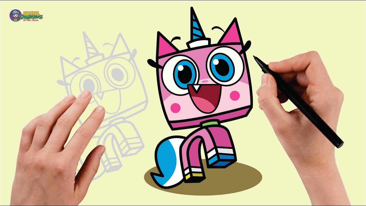 Unikitty draw I How to draw #art #drawing #viral #youtubevideos - YouTube