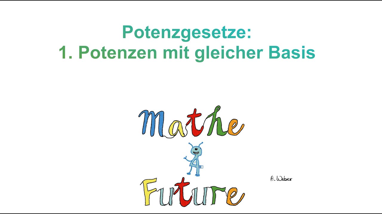 Potenzgesetze: Potenzen mit gleicher Basis - YouTube