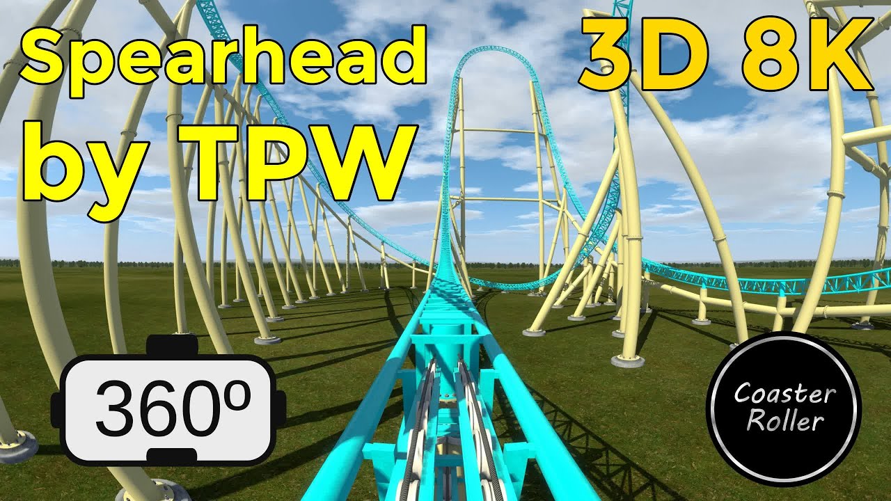 Spearhead 8K 3D 360 VR Roller Coaster by TPW - YouTube