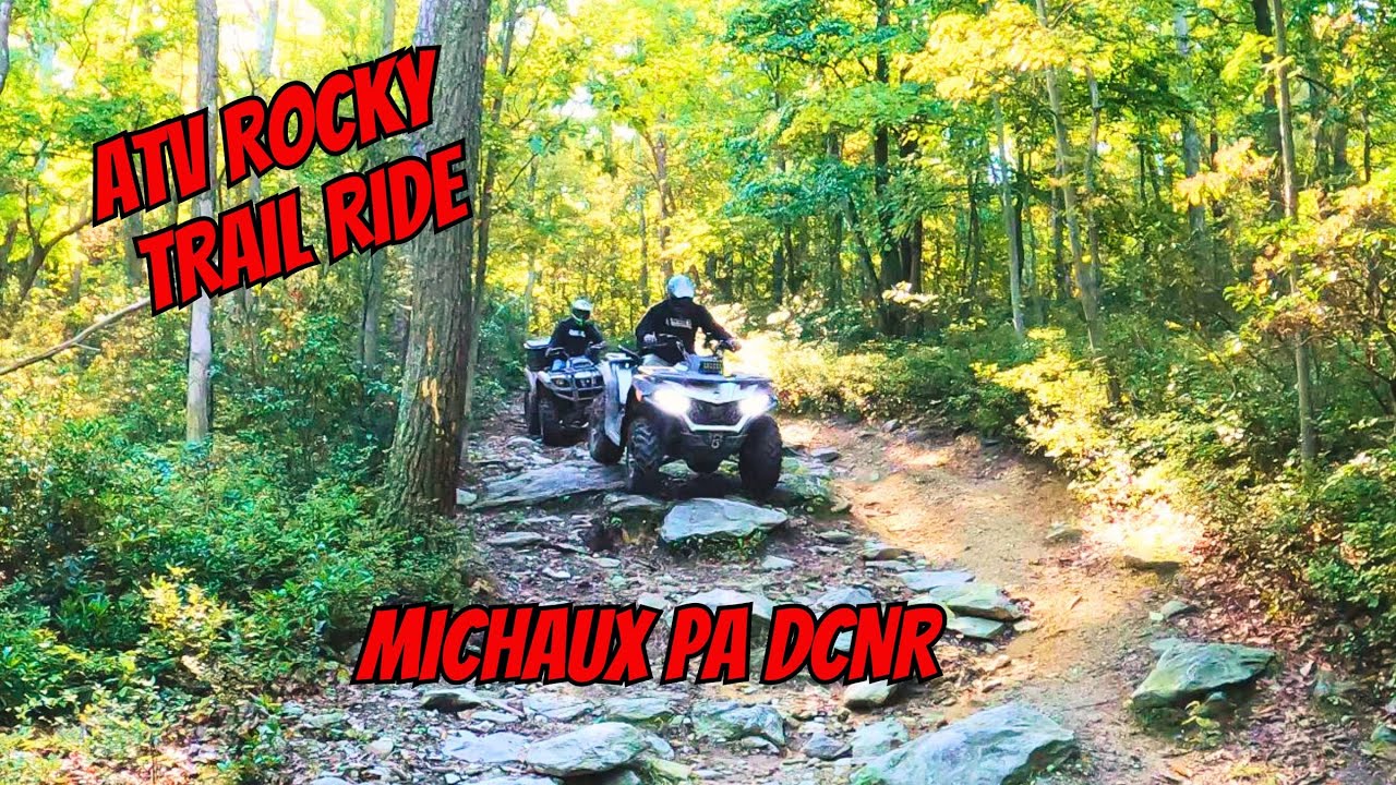 CFMoto and Yamaha ATV’s Rocky Ride | Exploring Michaux DCNR ATV Trails ...