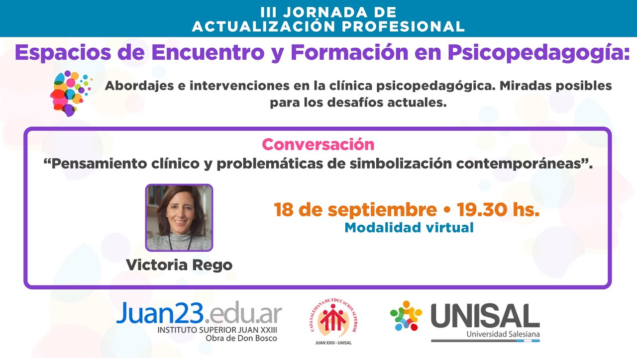 III Jornada de Actualización Profesional - Conversación con Victoria ...