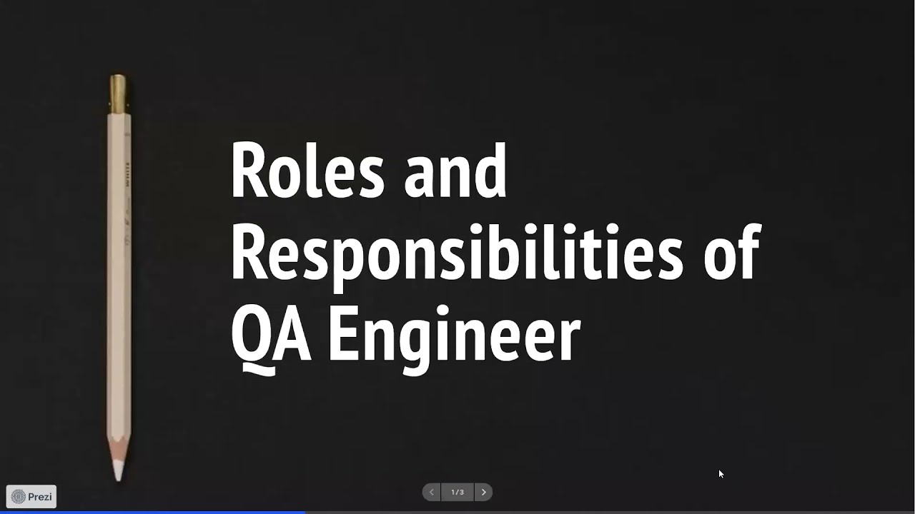 Roles and Responsibilities of QA Engineer - YouTube