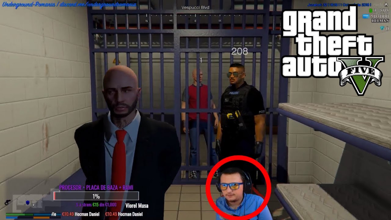 HITMAN ESTE ARESTAT - GTA 5 FIVEM ROLEPLAY ROMANIA FIVEM - YouTube
