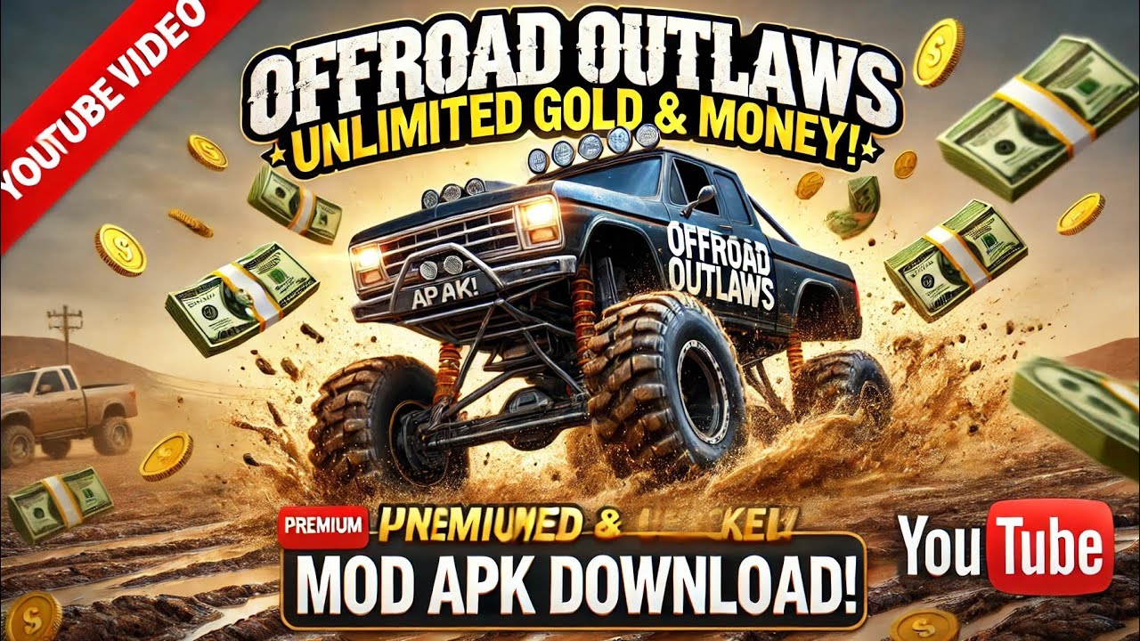 Offroad Outlaws Mod Apk Unlimited Gold & Money Premium Unlocked! - YouTube
