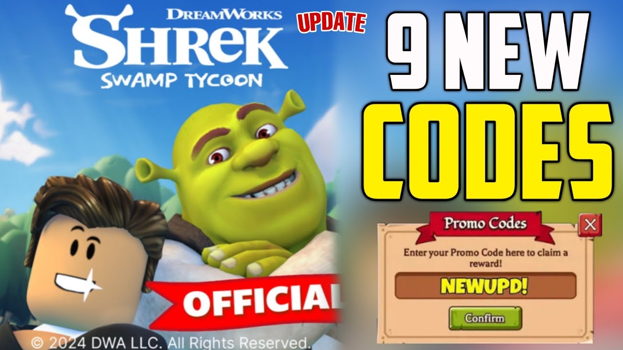 NEW! WORKING CODES FOR SHREK SWAMP TYCOON IN 2024 - SHREK SWAMP ROBLOX ...