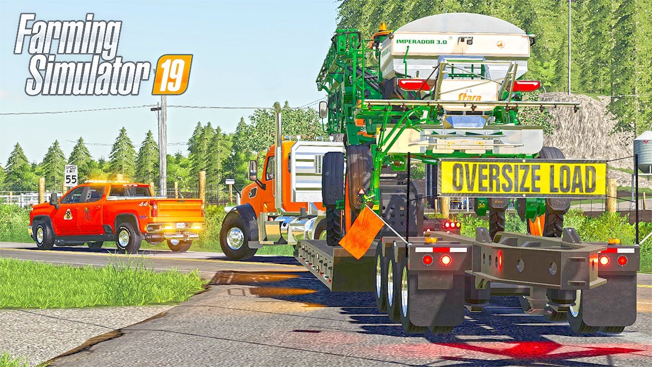 ESCORTING A HEAVY HAUL ON A CLOSED ROAD - HAZZARD COUNTY FS19 (ROLEPLAY ...